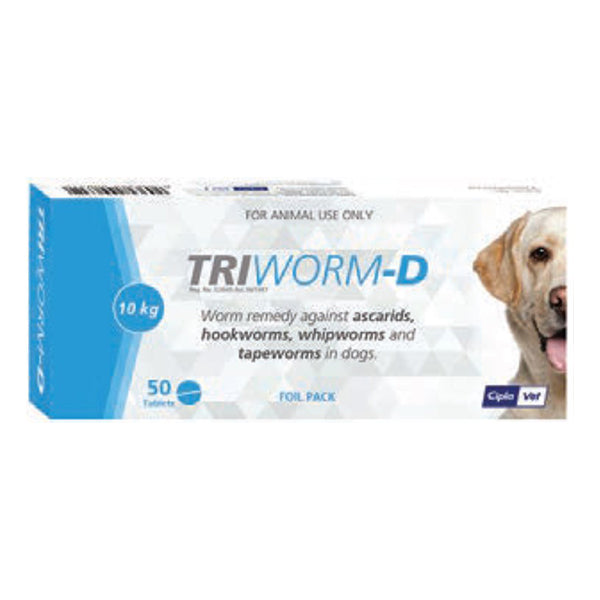 Triworm-D Dog Dewormer Foil Blister Pack 50s – The Pet & Tack Shop