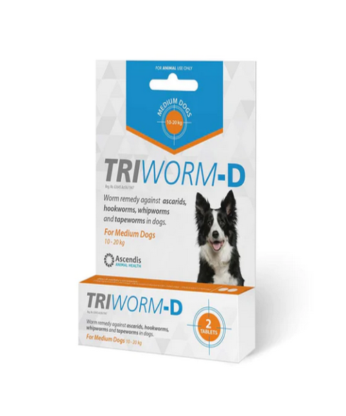 Triworm-D Dewormer for Medium Dogs – The Pet & Tack Shop