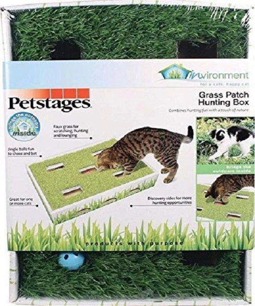 Petstages Grass Patch Hunting Box Cat Toy – The Pet & Tack Shop