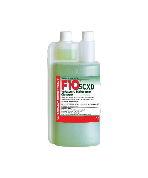 F10 SCXD VET DISINFECTANT/CLEANSER 1L – The Pet & Tack Shop