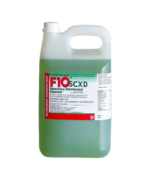 F10 SCXD VET DISINFECTANT CLEANSER 5L – The Pet & Tack Shop