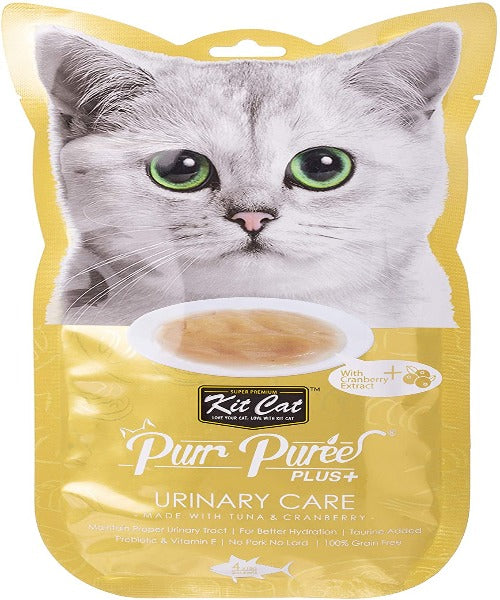Kit Cat Purr Puree Plus Urinary Care Cat Treats 4 x 15g – The Pet ...