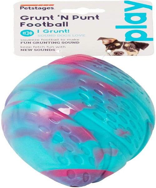 Petstages Grunt 'n Punt Multiple Colours Football – The Pet & Tack Shop