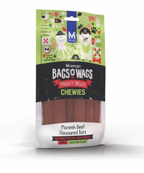 Montego Bags O Wags Chewies Beef Bars Dog Treats 120G – The Pet & Tack Shop