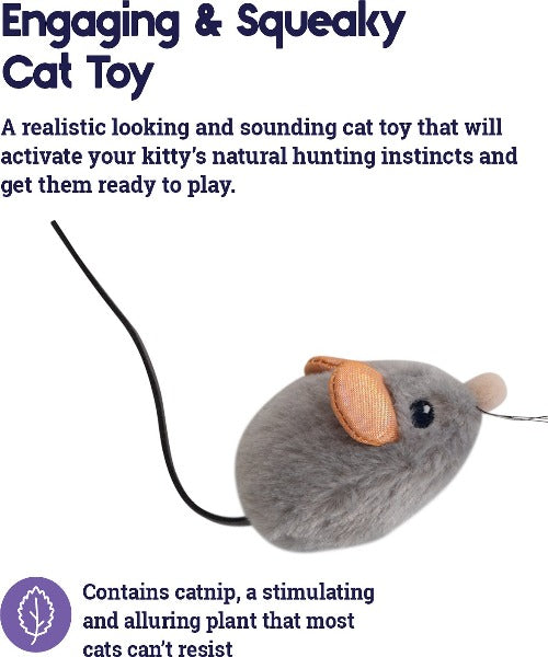 Petstages Squeak Squeak Mouse – The Pet & Tack Shop