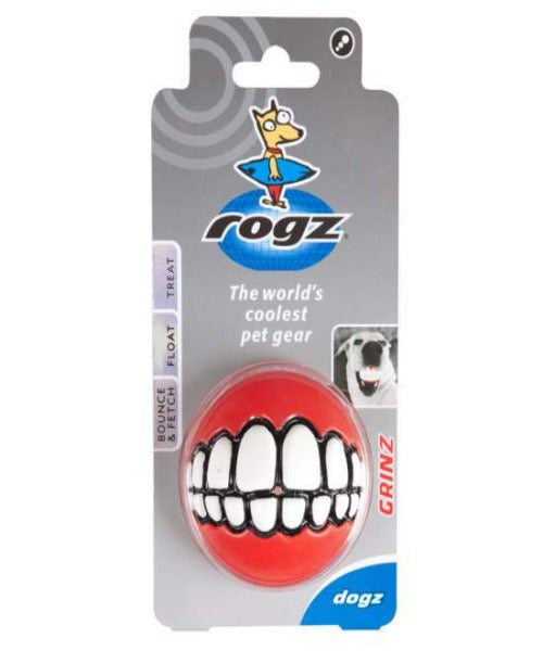 Rogz Ballz Grinz Treat Ball Dog Toy – The Pet & Tack Shop