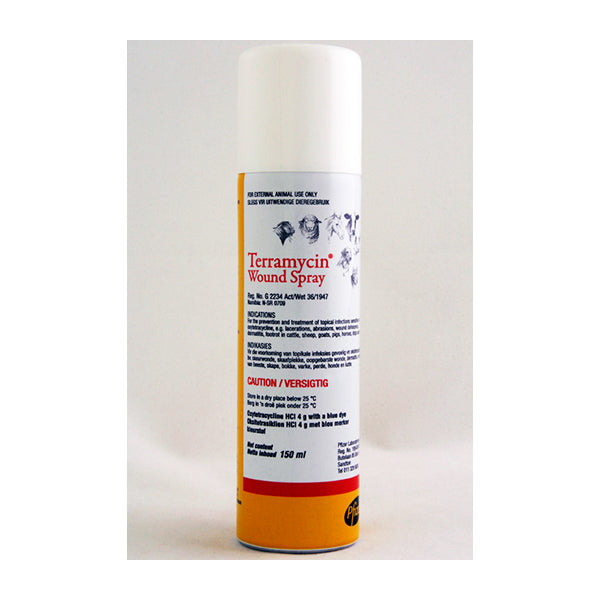 TERRAMYCIN WOUND SPRAY 4G 150 ML – The Pet & Tack Shop